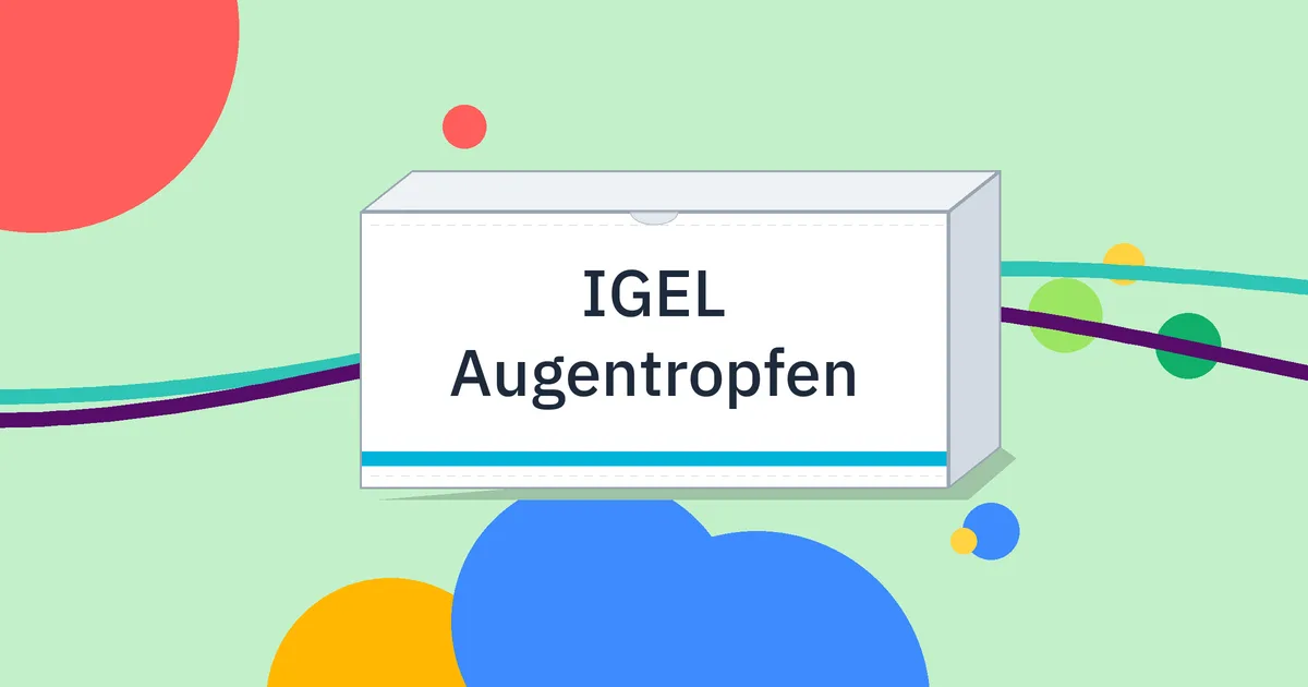 Symbolbild: Packung mit der Aufschrift IGEL Augentropfen (PZN 10553119) – Verfügbarkeit und Bezug in Apotheken in Frankfurt am Main