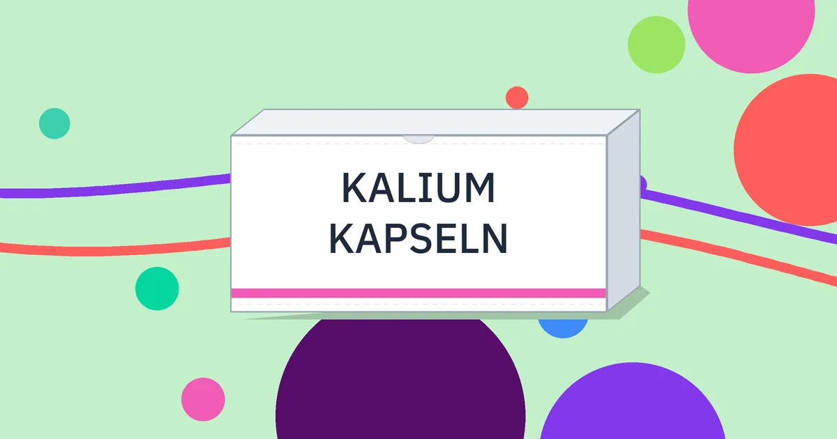 Symbolbild: Packung mit der Aufschrift KALIUM KAPSELN (PZN 16507416) – Verfügbarkeit und Bezug in Apotheken in Frankfurt am Main