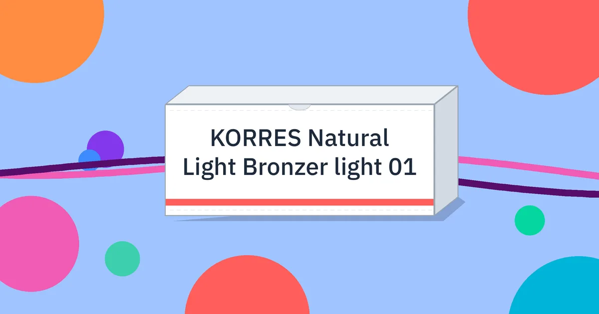 Symbolbild: Packung mit der Aufschrift KORRES Natural Light Bronzer light 01 (PZN 20699195) – Verfügbarkeit und Bezug in Apotheken in Frankfurt am Main