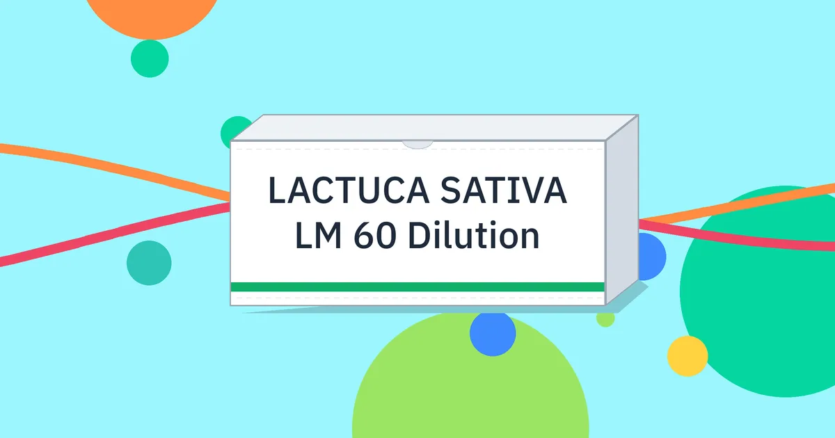 Symbolbild: Packung mit der Aufschrift LACTUCA SATIVA LM 60 Dilution (PZN 13521551) – Verfügbarkeit und Bezug in Apotheken in Frankfurt am Main