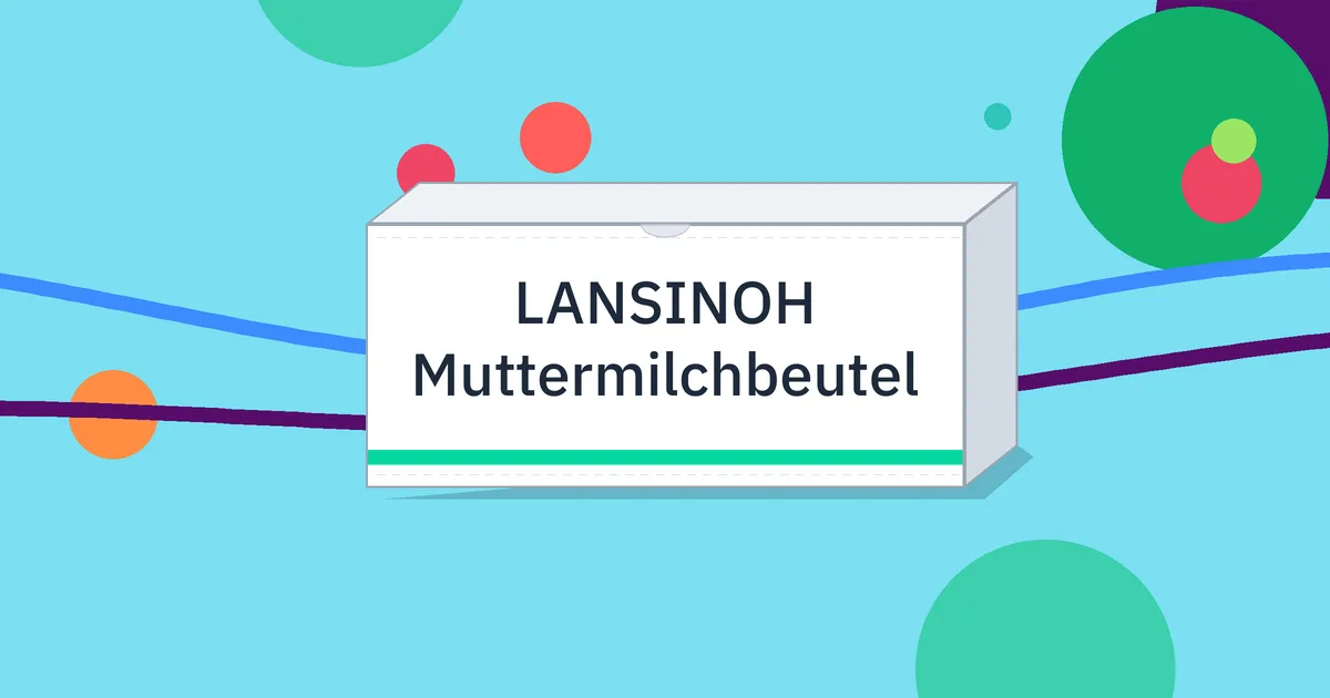 Symbolbild: Packung mit der Aufschrift LANSINOH Muttermilchbeutel (PZN 03733192) – Verfügbarkeit und Bezug in Apotheken in Frankfurt am Main