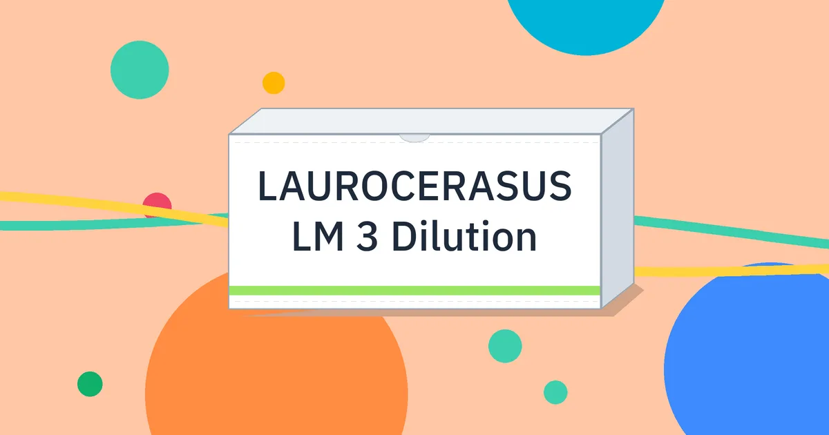 Symbolbild: Packung mit der Aufschrift LAUROCERASUS LM 3 Dilution (PZN 13523946) – Verfügbarkeit und Bezug in Apotheken in Frankfurt am Main