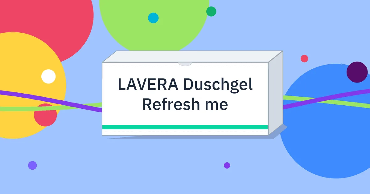 Symbolbild: Packung mit der Aufschrift LAVERA Duschgel Refresh me (PZN 20096485) – Verfügbarkeit und Bezug in Apotheken in Frankfurt am Main