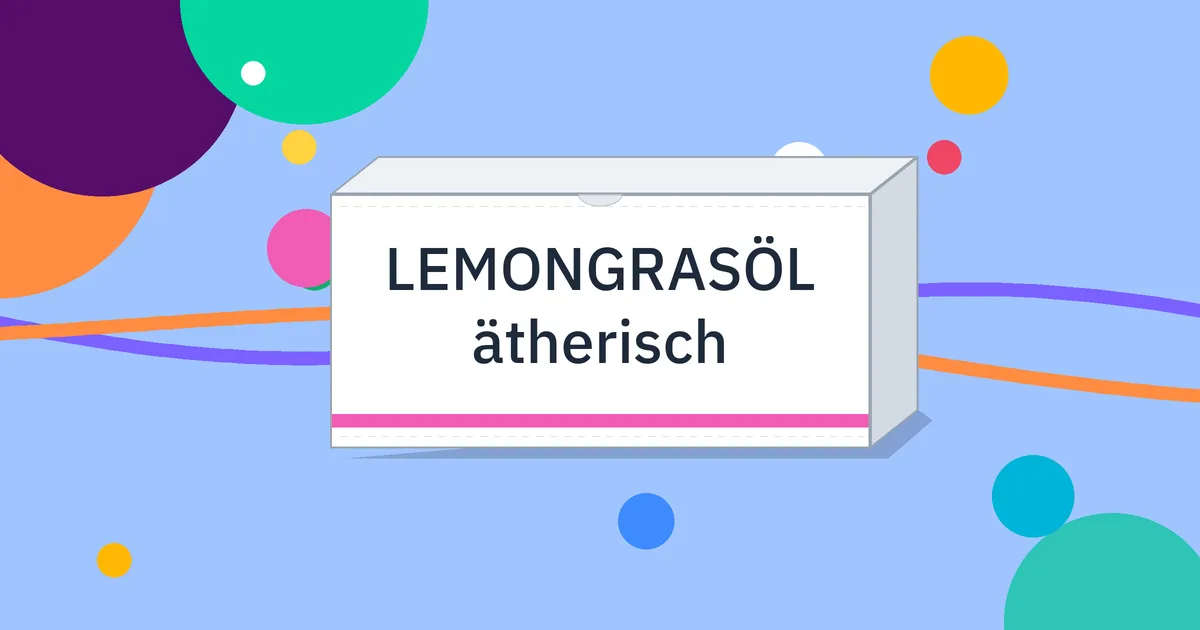 Symbolbild: Packung mit der Aufschrift LEMONGRASÖL ätherisch (PZN 01223392) – Verfügbarkeit und Bezug in Apotheken in Frankfurt am Main