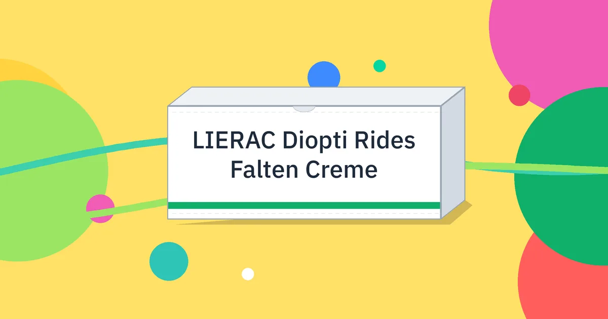 Symbolbild: Packung mit der Aufschrift LIERAC Diopti Rides Falten Creme (PZN 19177907) – Verfügbarkeit und Bezug in Apotheken in Frankfurt am Main