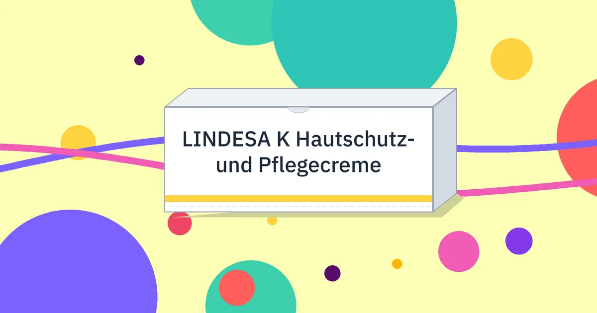 Symbolbild: Packung mit der Aufschrift LINDESA K Hautschutz- und Pflegecreme (PZN 17298481) – Verfügbarkeit und Bezug in Apotheken in Frankfurt am Main