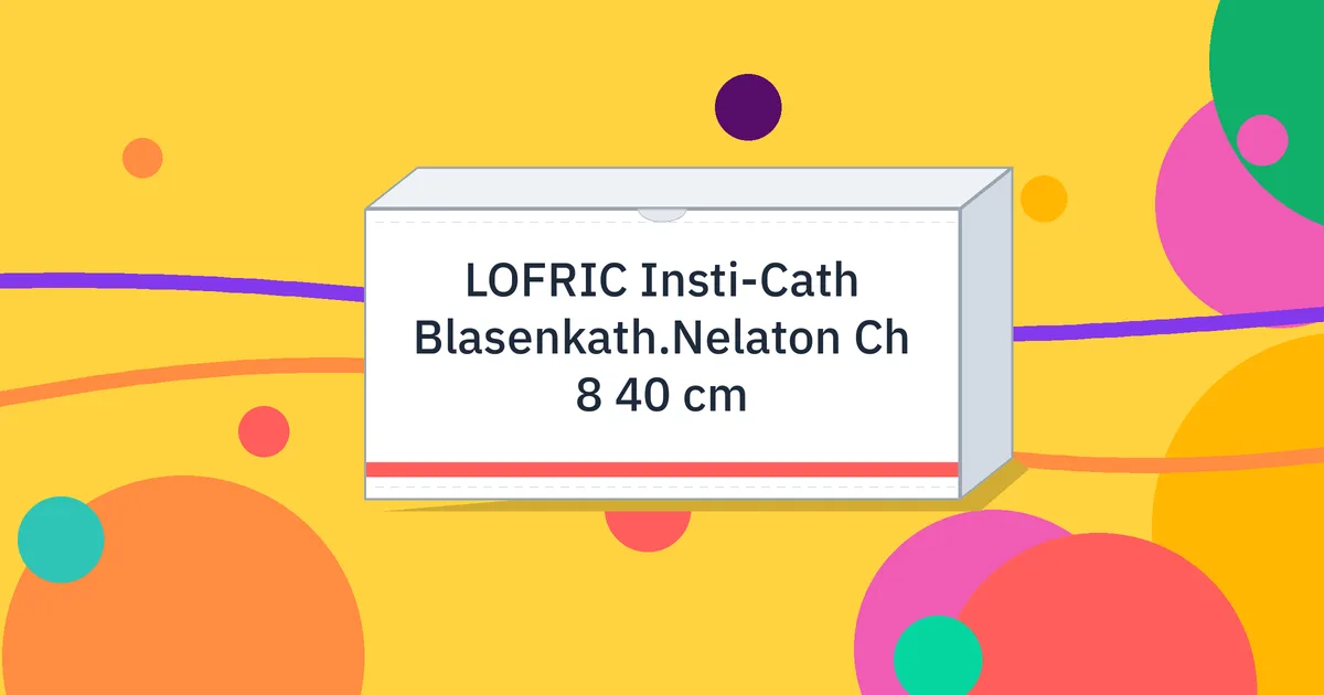 Symbolbild: Packung mit der Aufschrift LOFRIC Insti-Cath Blasenkath.Nelaton Ch 8 40 cm (PZN 16671564) – Verfügbarkeit und Bezug in Apotheken in Frankfurt am Main