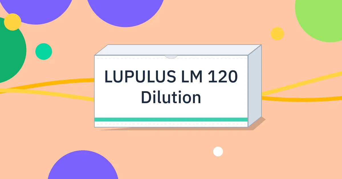 Symbolbild: Packung mit der Aufschrift LUPULUS LM 120 Dilution (PZN 12934647) – Verfügbarkeit und Bezug in Apotheken in Frankfurt am Main