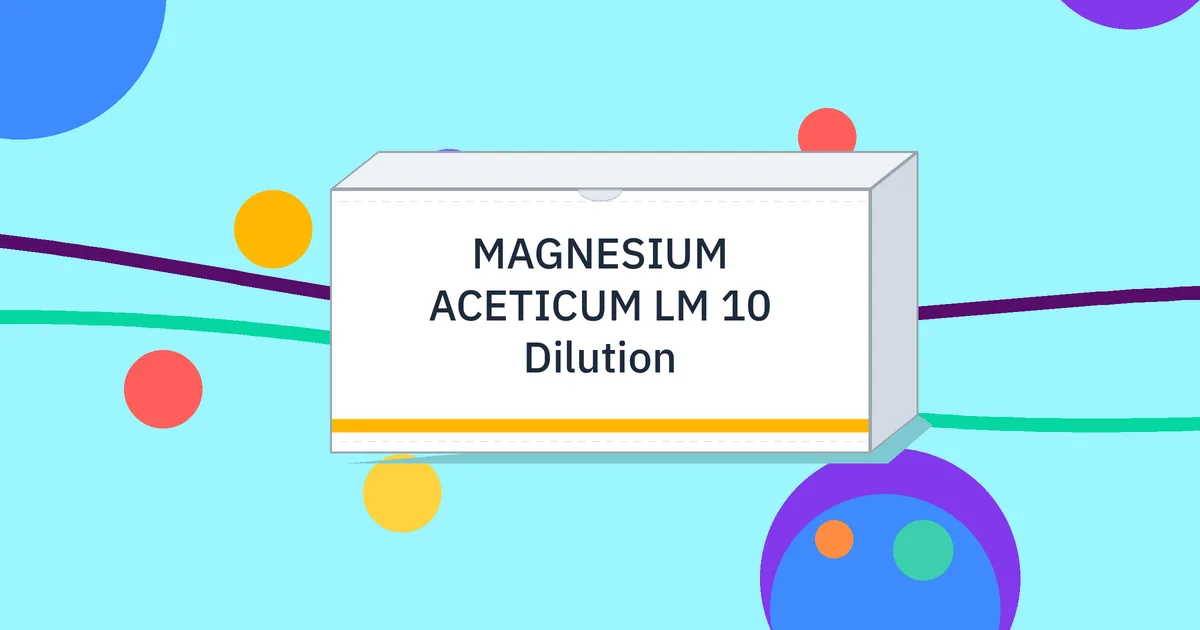 Symbolbild: Packung mit der Aufschrift MAGNESIUM ACETICUM LM 10 Dilution (PZN 12935629) – Verfügbarkeit und Bezug in Apotheken in Frankfurt am Main