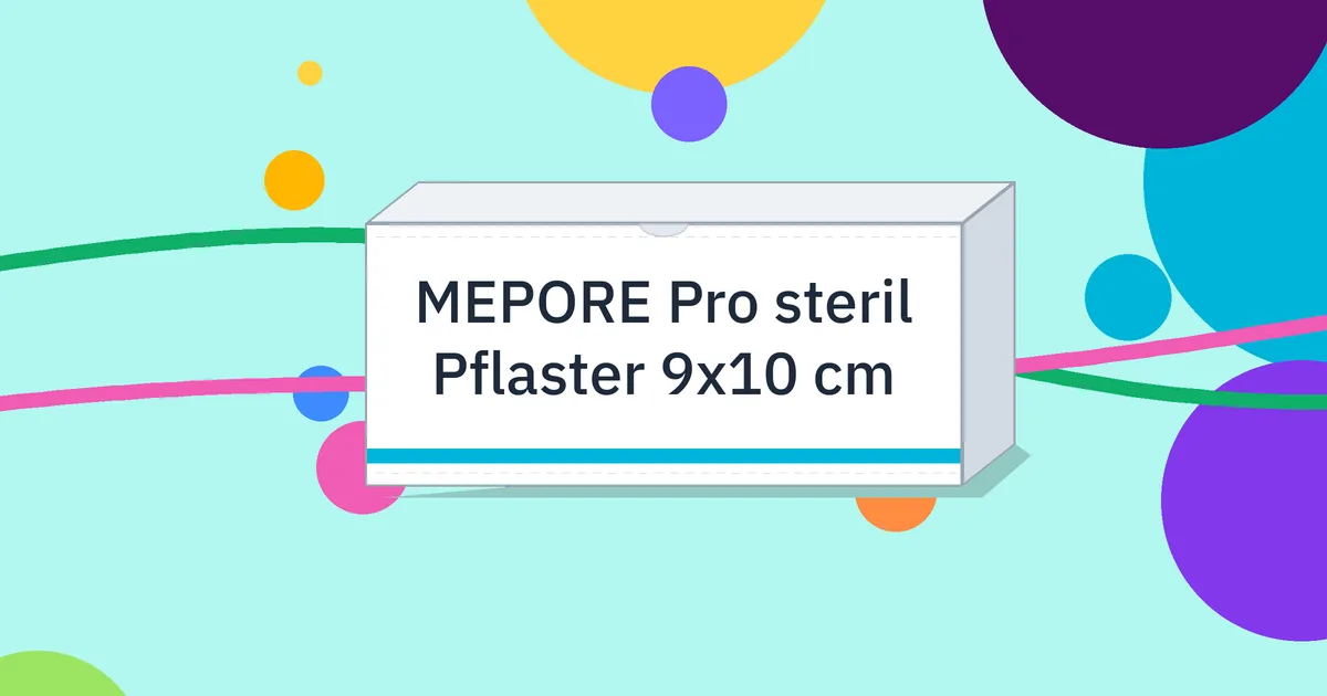 Symbolbild: Packung mit der Aufschrift MEPORE Pro steril Pflaster 9x10 cm (PZN 10710145) – Verfügbarkeit und Bezug in Apotheken in Frankfurt am Main