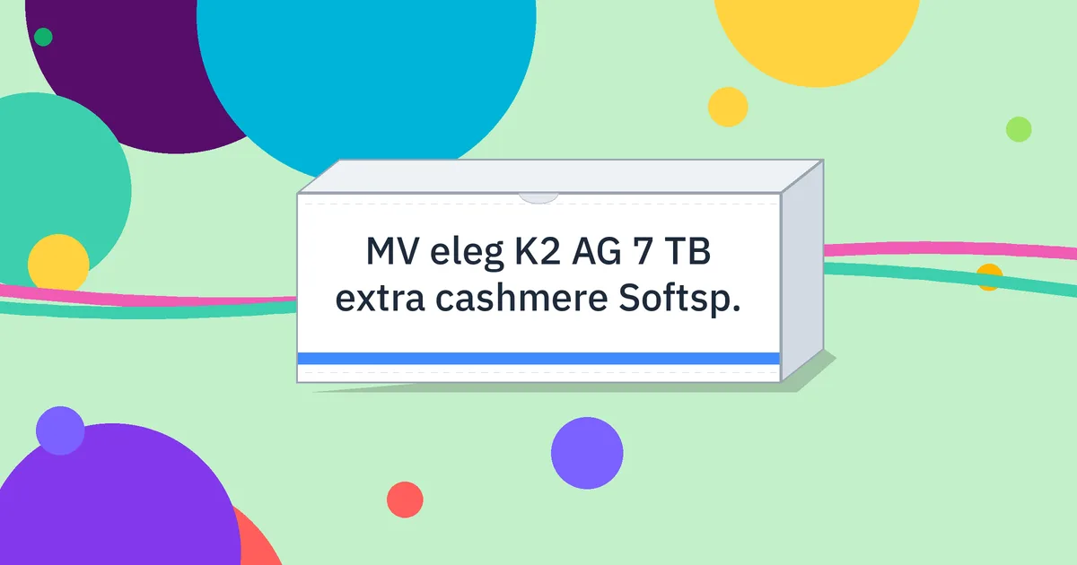Symbolbild: Packung mit der Aufschrift MV eleg K2 AG 7 TB extra cashmere Softsp. (PZN 14678361) – Verfügbarkeit und Bezug in Apotheken in Frankfurt am Main