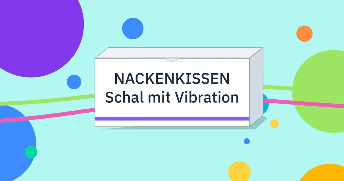 Symbolbild: Packung mit der Aufschrift NACKENKISSEN Schal mit Vibration (PZN 09884012) – Verfügbarkeit und Bezug in Apotheken in Frankfurt am Main