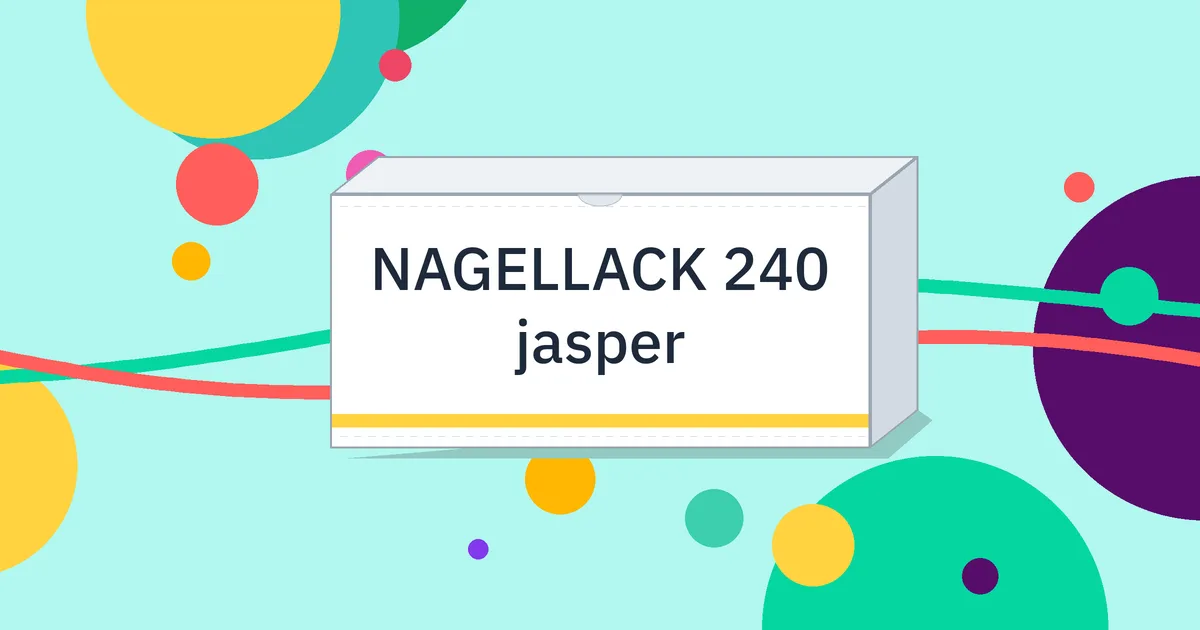 Symbolbild: Packung mit der Aufschrift NAGELLACK 240 jasper (PZN 10849771) – Verfügbarkeit und Bezug in Apotheken in Frankfurt am Main