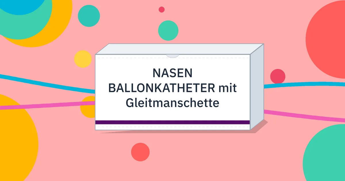 Symbolbild: Packung mit der Aufschrift NASEN BALLONKATHETER mit Gleitmanschette (PZN 07252756) – Verfügbarkeit und Bezug in Apotheken in Frankfurt am Main