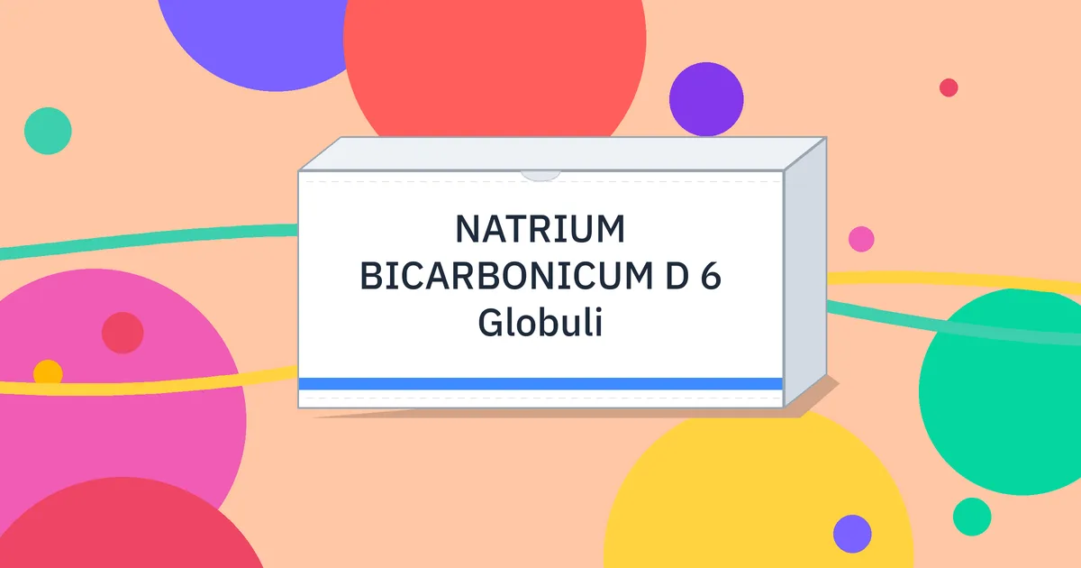 Symbolbild: Packung mit der Aufschrift NATRIUM BICARBONICUM D 6 Globuli (PZN 19715026) – Verfügbarkeit und Bezug in Apotheken in Frankfurt am Main