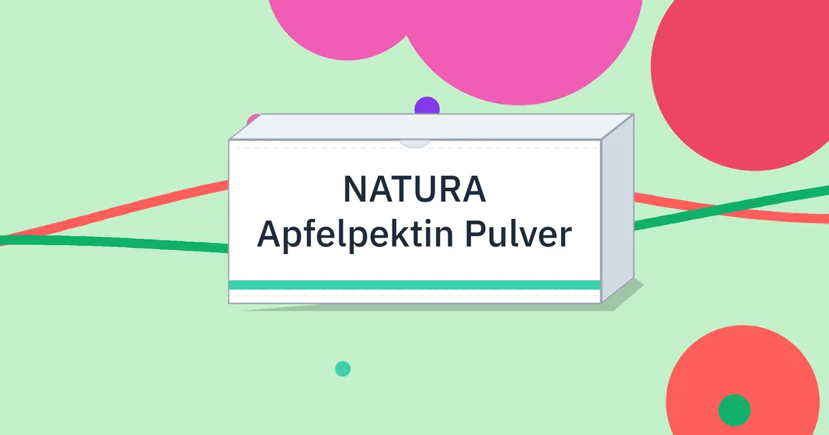 Symbolbild: Packung mit der Aufschrift NATURA Apfelpektin Pulver (PZN 16813159) – Verfügbarkeit und Bezug in Apotheken in Frankfurt am Main