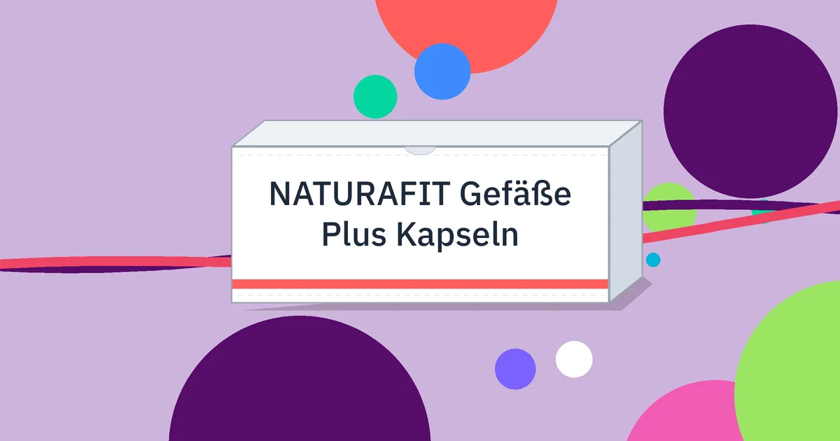 Symbolbild: Packung mit der Aufschrift NATURAFIT Gefäße Plus Kapseln (PZN 05351158) – Verfügbarkeit und Bezug in Apotheken in Frankfurt am Main