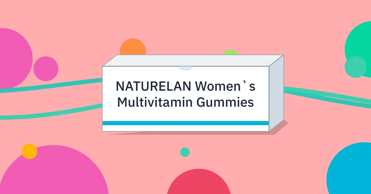 Symbolbild: Packung mit der Aufschrift NATURELAN Women`s Multivitamin Gummies (PZN 19191391) – Verfügbarkeit und Bezug in Apotheken in Frankfurt am Main