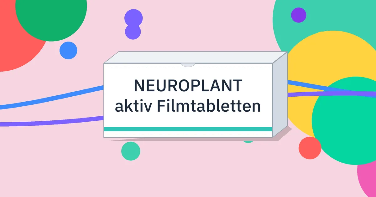 Symbolbild: Packung mit der Aufschrift NEUROPLANT aktiv Filmtabletten (PZN 07751985) – Verfügbarkeit und Bezug in Apotheken in Frankfurt am Main