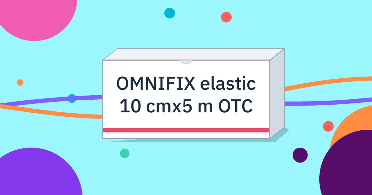 Symbolbild: Packung mit der Aufschrift OMNIFIX elastic 10 cmx5 m OTC (PZN 17851699) – Verfügbarkeit und Bezug in Apotheken in Frankfurt am Main