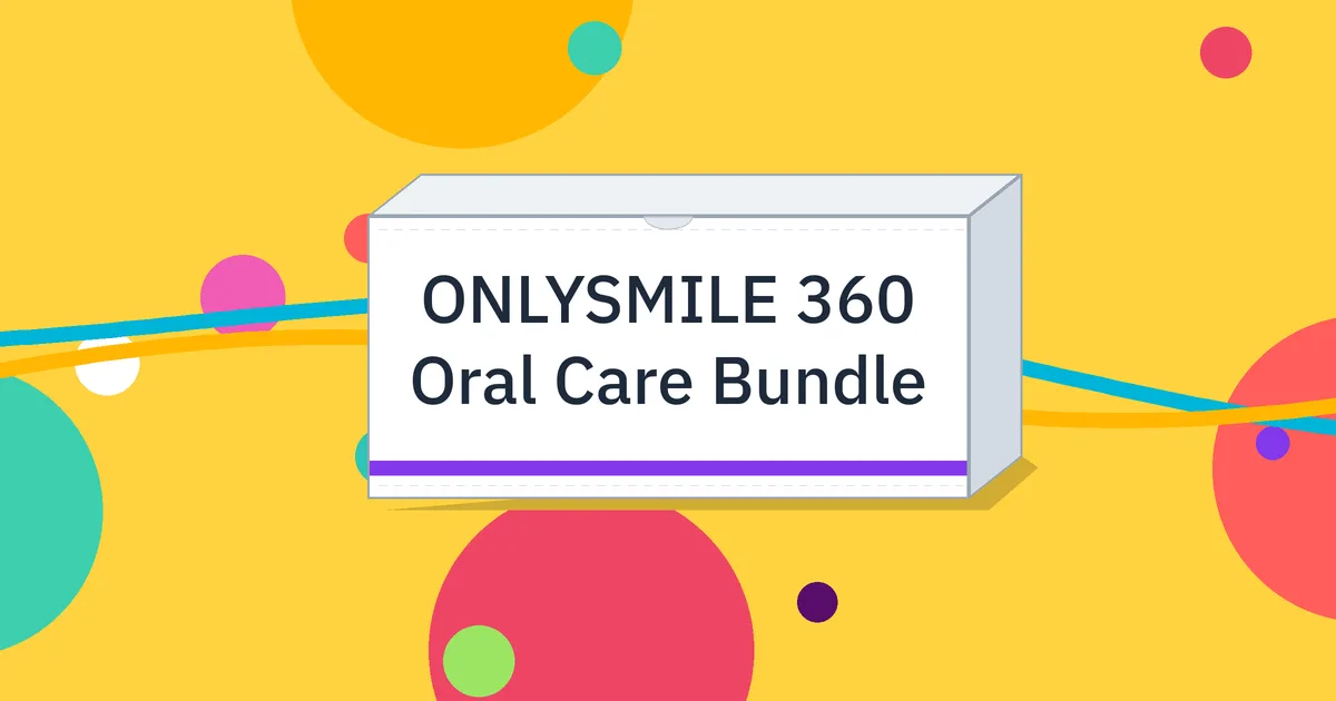 Symbolbild: Packung mit der Aufschrift ONLYSMILE 360 Oral Care Bundle (PZN 20791363) – Verfügbarkeit und Bezug in Apotheken in Frankfurt am Main