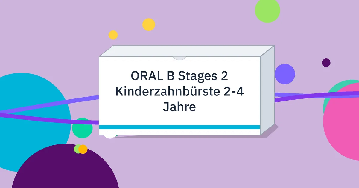 Symbolbild: Packung mit der Aufschrift ORAL B Stages 2 Kinderzahnbürste 2-4 Jahre (PZN 02247555) – Verfügbarkeit und Bezug in Apotheken in Frankfurt am Main