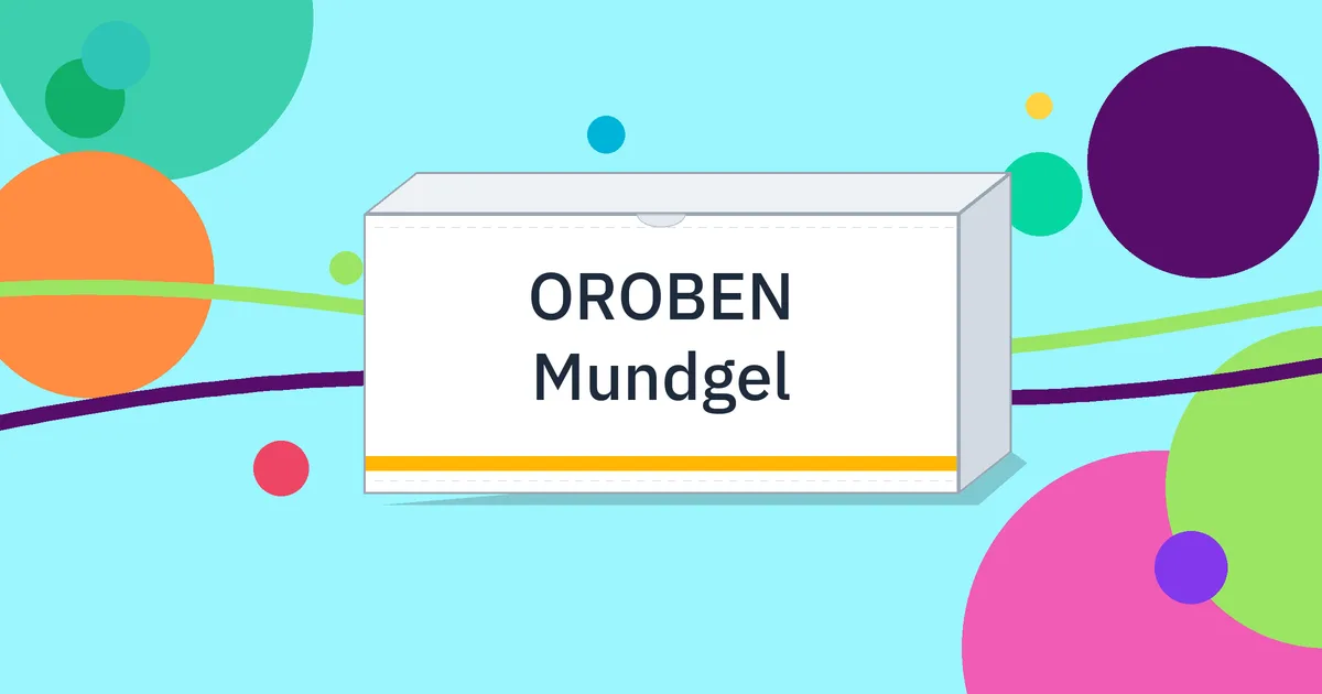 Symbolbild: Packung mit der Aufschrift OROBEN Mundgel (PZN 16260312) – Verfügbarkeit und Bezug in Apotheken in Frankfurt am Main