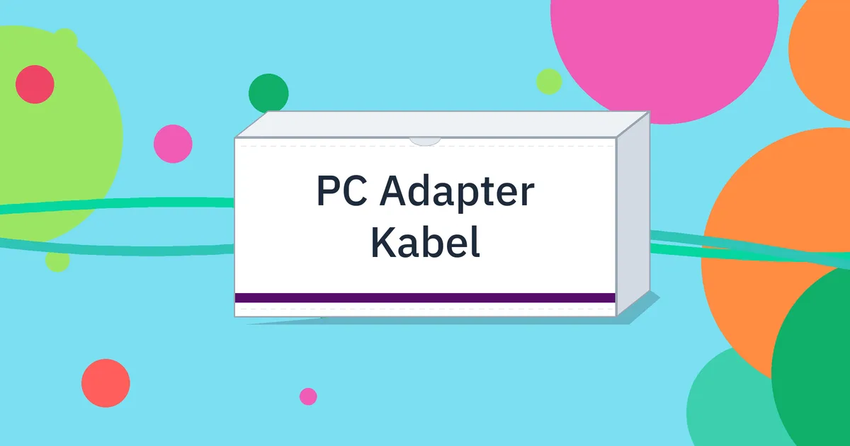 Symbolbild: Packung mit der Aufschrift PC Adapter Kabel (PZN 06403696) – Verfügbarkeit und Bezug in Apotheken in Frankfurt am Main