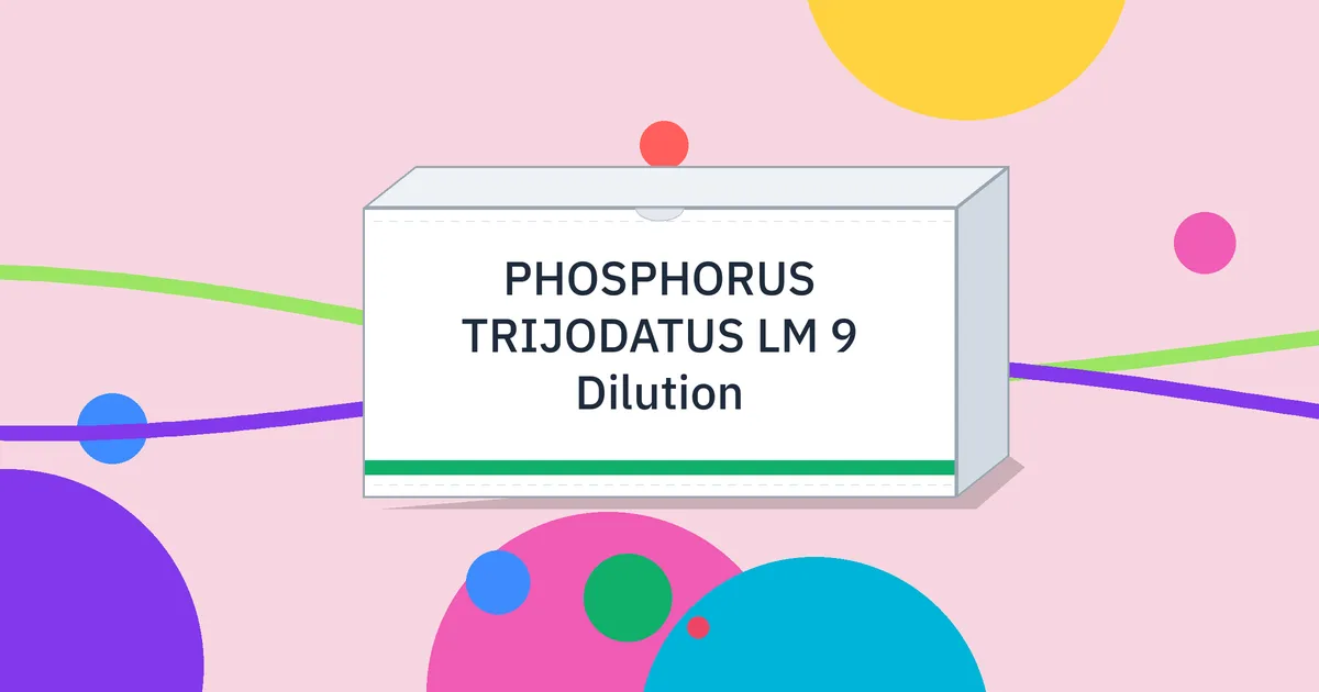 Symbolbild: Packung mit der Aufschrift PHOSPHORUS TRIJODATUS LM 9 Dilution (PZN 13034845) – Verfügbarkeit und Bezug in Apotheken in Frankfurt am Main
