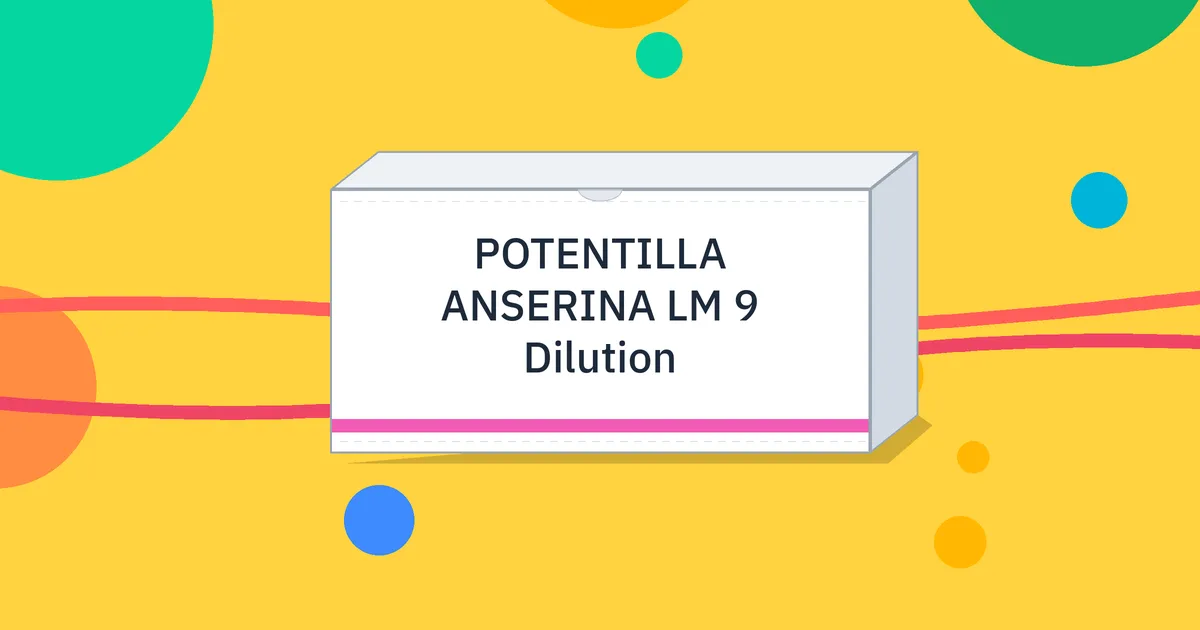 Symbolbild: Packung mit der Aufschrift POTENTILLA ANSERINA LM 9 Dilution (PZN 13665161) – Verfügbarkeit und Bezug in Apotheken in Frankfurt am Main