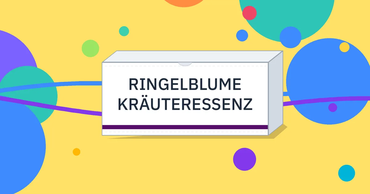 Symbolbild: Packung mit der Aufschrift RINGELBLUME KRÄUTERESSENZ (PZN 11163828) – Verfügbarkeit und Bezug in Apotheken in Frankfurt am Main
