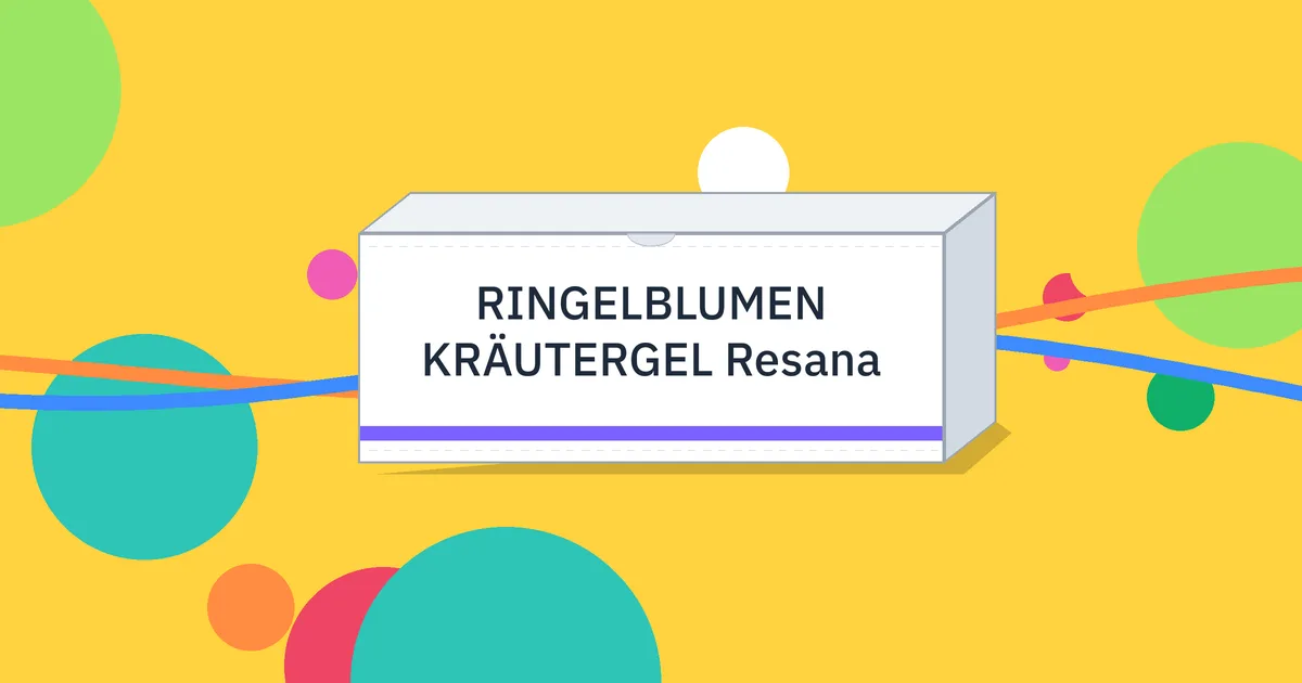 Symbolbild: Packung mit der Aufschrift RINGELBLUMEN KRÄUTERGEL Resana (PZN 02762139) – Verfügbarkeit und Bezug in Apotheken in Frankfurt am Main