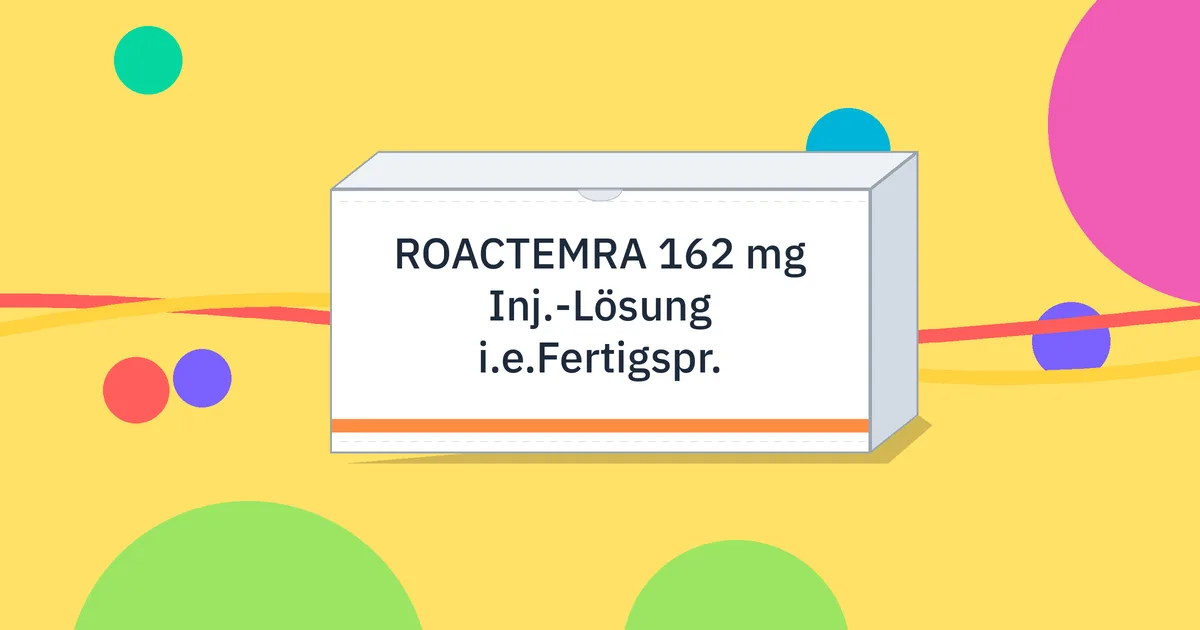 Symbolbild: Packung mit der Aufschrift ROACTEMRA 162 mg Inj.-Lösung i.e.Fertigspr. (PZN 12728994) – Verfügbarkeit und Bezug in Apotheken in Frankfurt am Main