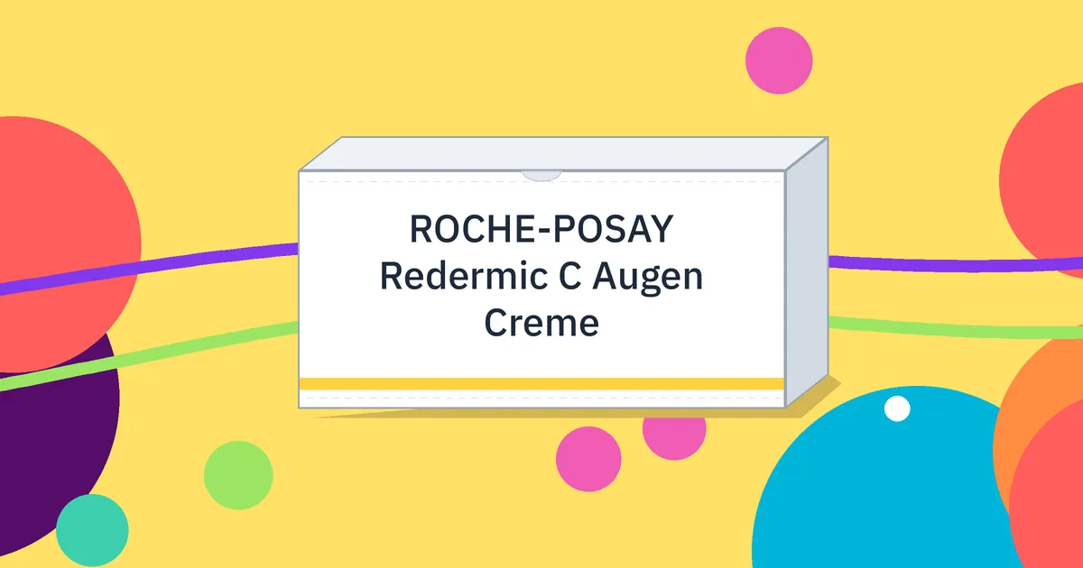 Symbolbild: Packung mit der Aufschrift ROCHE-POSAY Redermic C Augen Creme (PZN 09773198) – Verfügbarkeit und Bezug in Apotheken in Frankfurt am Main