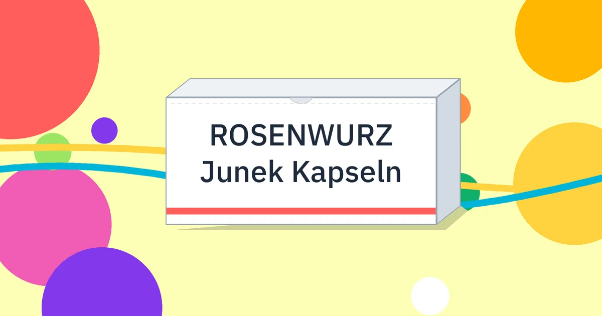 Symbolbild: Packung mit der Aufschrift ROSENWURZ Junek Kapseln (PZN 10051702) – Verfügbarkeit und Bezug in Apotheken in Frankfurt am Main