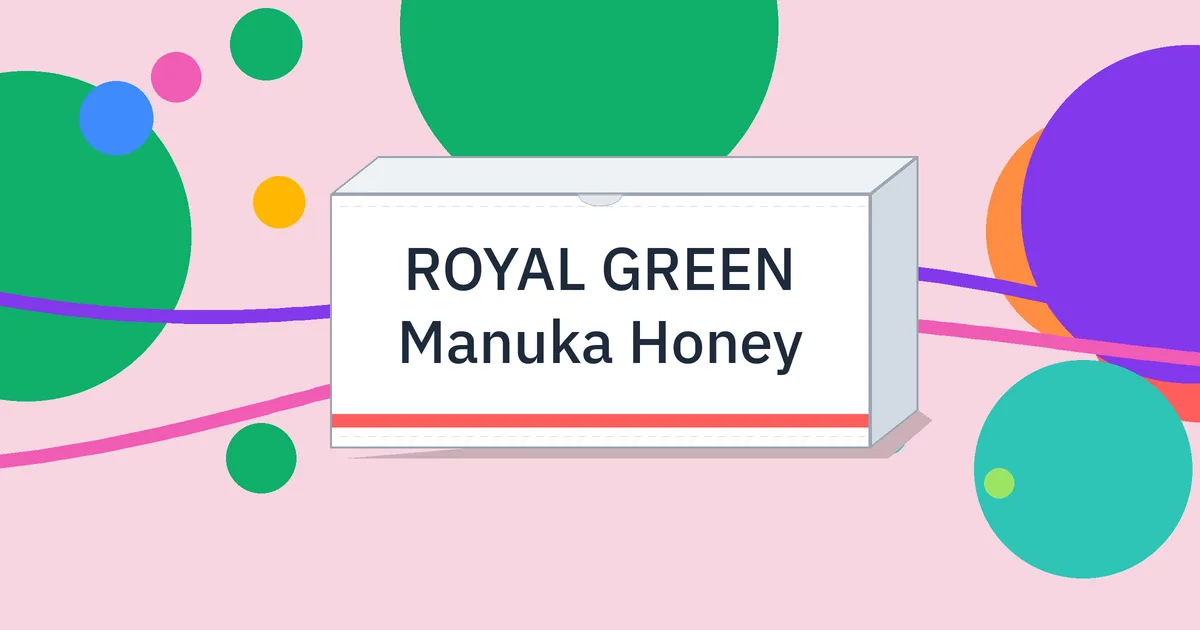 Symbolbild: Packung mit der Aufschrift ROYAL GREEN Manuka Honey (PZN 16504441) – Verfügbarkeit und Bezug in Apotheken in Frankfurt am Main