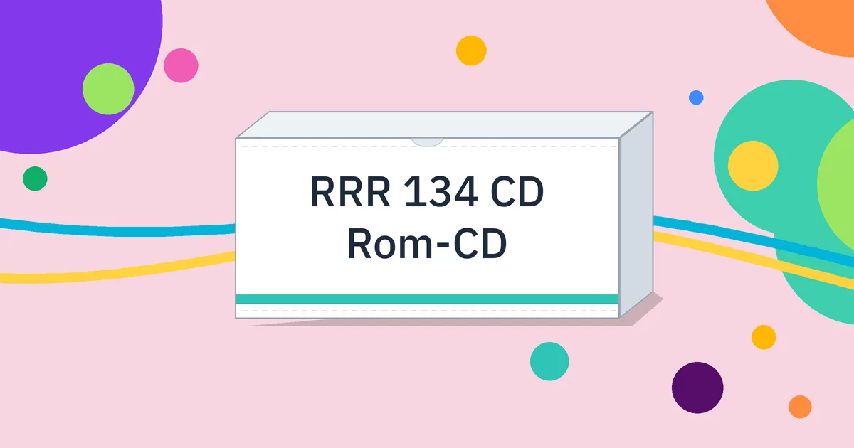 Symbolbild: Packung mit der Aufschrift RRR 134 CD Rom-CD (PZN 05975717) – Verfügbarkeit und Bezug in Apotheken in Frankfurt am Main