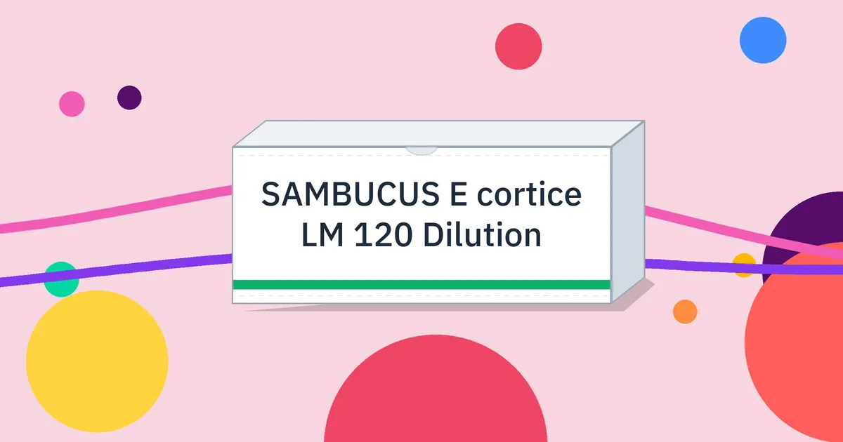 Symbolbild: Packung mit der Aufschrift SAMBUCUS E cortice LM 120 Dilution (PZN 13180280) – Verfügbarkeit und Bezug in Apotheken in Frankfurt am Main