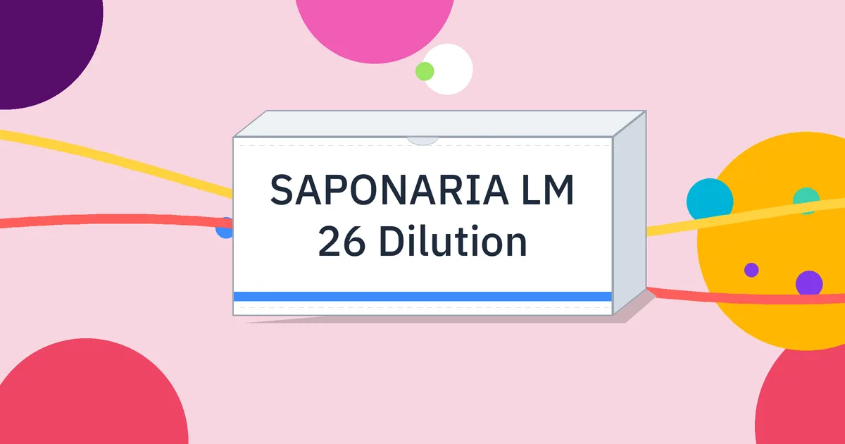 Symbolbild: Packung mit der Aufschrift SAPONARIA LM 26 Dilution (PZN 13686631) – Verfügbarkeit und Bezug in Apotheken in Frankfurt am Main