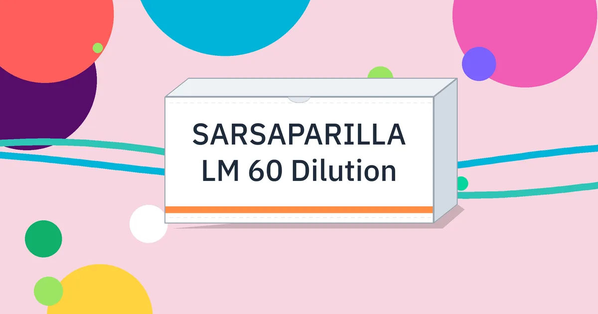 Symbolbild: Packung mit der Aufschrift SARSAPARILLA LM 60 Dilution (PZN 13183321) – Verfügbarkeit und Bezug in Apotheken in Frankfurt am Main