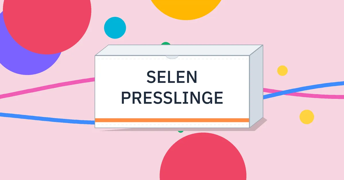 Symbolbild: Packung mit der Aufschrift SELEN PRESSLINGE (PZN 17878818) – Verfügbarkeit und Bezug in Apotheken in Frankfurt am Main