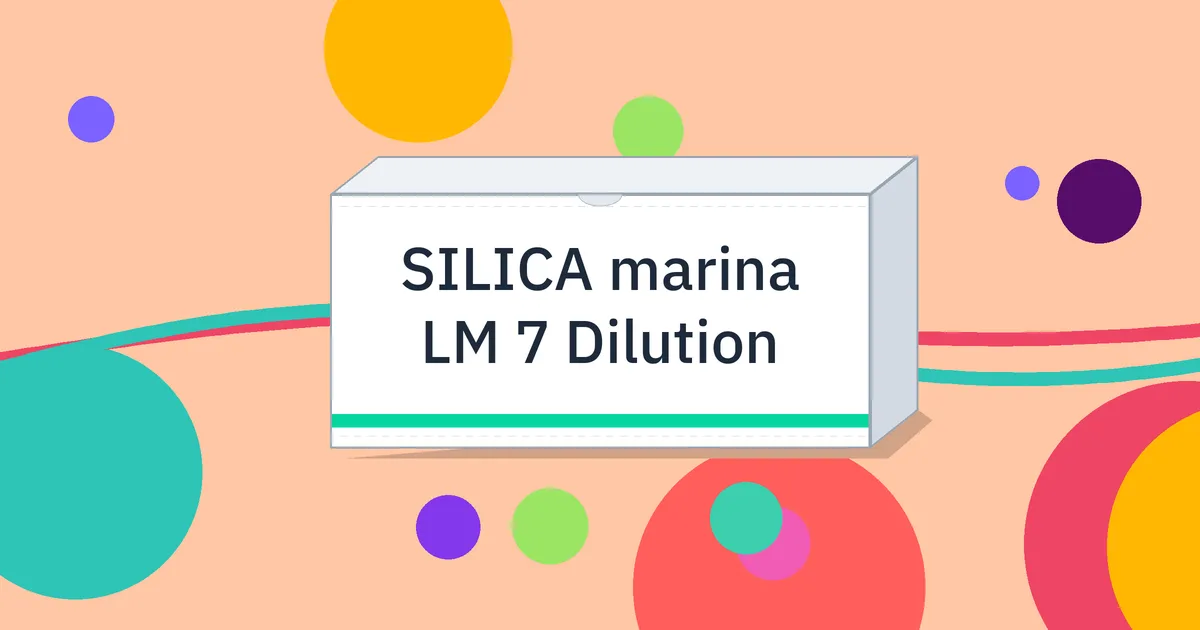 Symbolbild: Packung mit der Aufschrift SILICA marina LM 7 Dilution (PZN 13189677) – Verfügbarkeit und Bezug in Apotheken in Frankfurt am Main