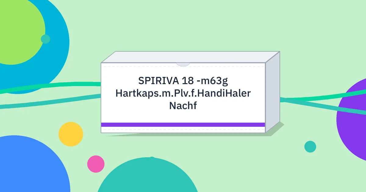 Symbolbild: Packung mit der Aufschrift SPIRIVA 18 -m63g Hartkaps.m.Plv.f.HandiHaler Nachf (PZN 03649221) – Verfügbarkeit und Bezug in Apotheken in Frankfurt am Main