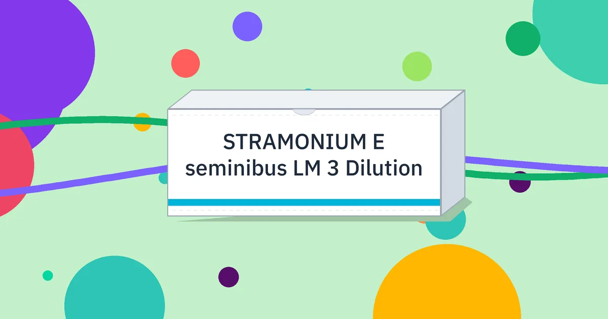 Symbolbild: Packung mit der Aufschrift STRAMONIUM E seminibus LM 3 Dilution (PZN 13202142) – Verfügbarkeit und Bezug in Apotheken in Frankfurt am Main