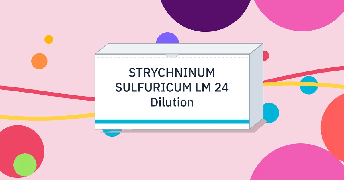 Symbolbild: Packung mit der Aufschrift STRYCHNINUM SULFURICUM LM 24 Dilution (PZN 13208274) – Verfügbarkeit und Bezug in Apotheken in Frankfurt am Main