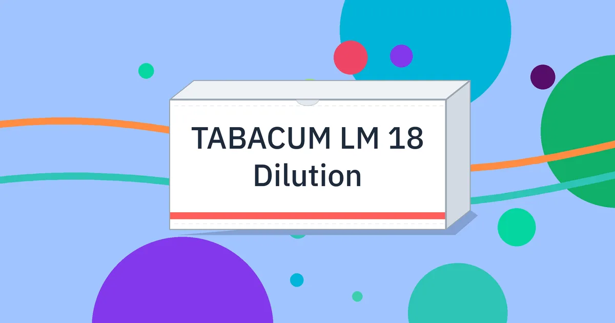 Symbolbild: Packung mit der Aufschrift TABACUM LM 18 Dilution (PZN 02604156) – Verfügbarkeit und Bezug in Apotheken in Frankfurt am Main