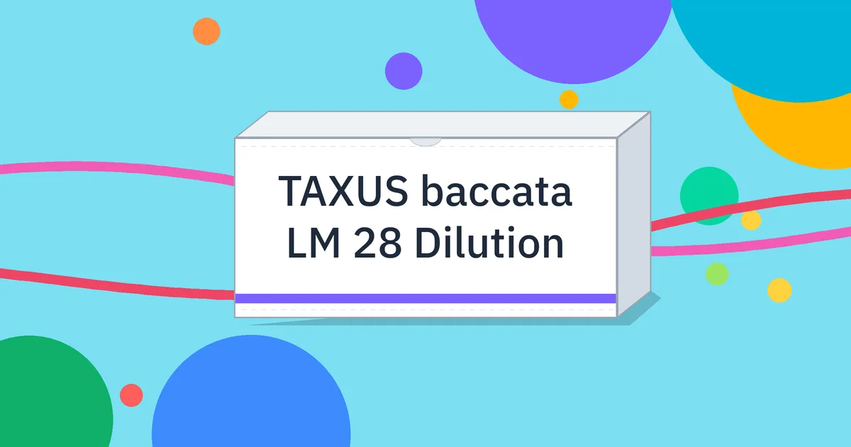 Symbolbild: Packung mit der Aufschrift TAXUS baccata LM 28 Dilution (PZN 13215386) – Verfügbarkeit und Bezug in Apotheken in Frankfurt am Main