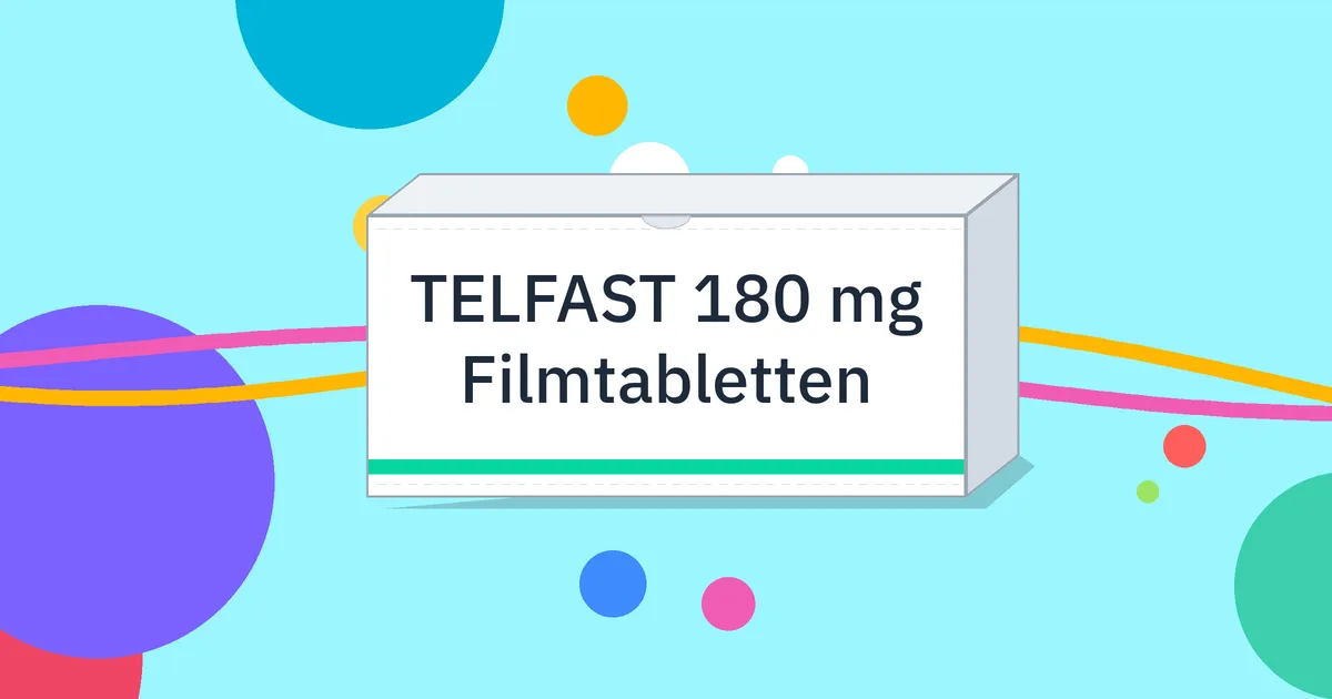 Symbolbild: Packung mit der Aufschrift TELFAST 180 mg Filmtabletten (PZN 01239660) – Verfügbarkeit und Bezug in Apotheken in Frankfurt am Main