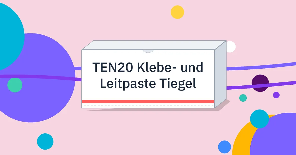 Symbolbild: Packung mit der Aufschrift TEN20 Klebe- und Leitpaste Tiegel (PZN 16888588) – Verfügbarkeit und Bezug in Apotheken in Frankfurt am Main