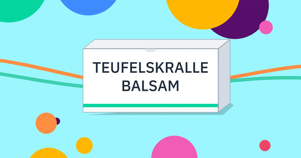 Symbolbild: Packung mit der Aufschrift TEUFELSKRALLE BALSAM (PZN 01047860) – Verfügbarkeit und Bezug in Apotheken in Frankfurt am Main
